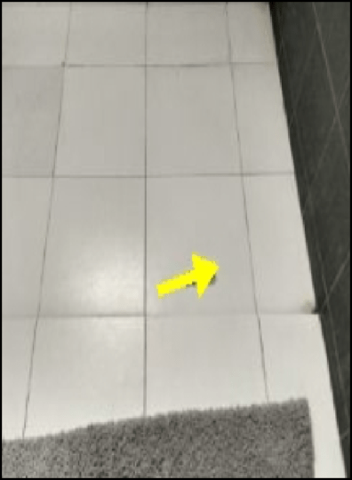 Hollow Tiles in Bathroom - Professional Home Inspection, India