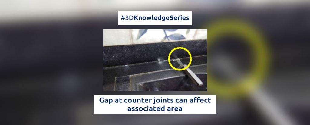 Gap at counter joints can affect associated area - Professional Home ...