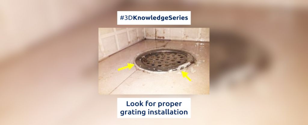 Look for proper grating installation - Professional Home Inspection, India