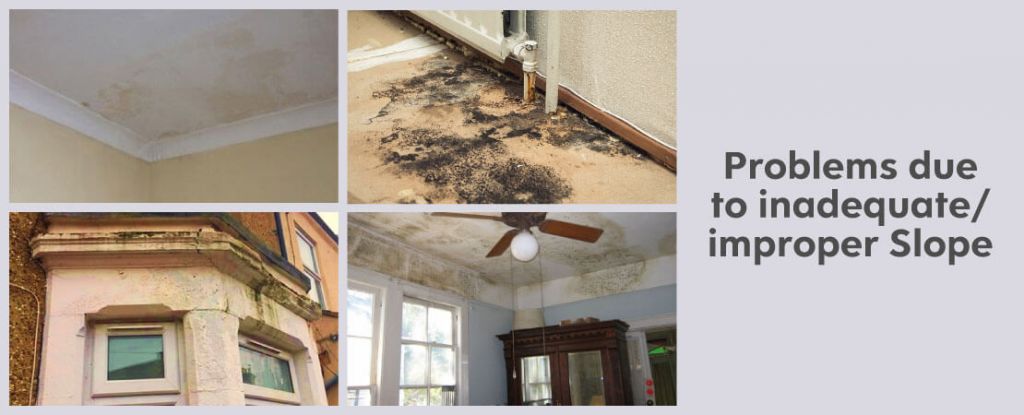 Understand the problems due to incorrect slope in wet areas of your home